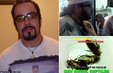 US man dies after cockroach-eating contest