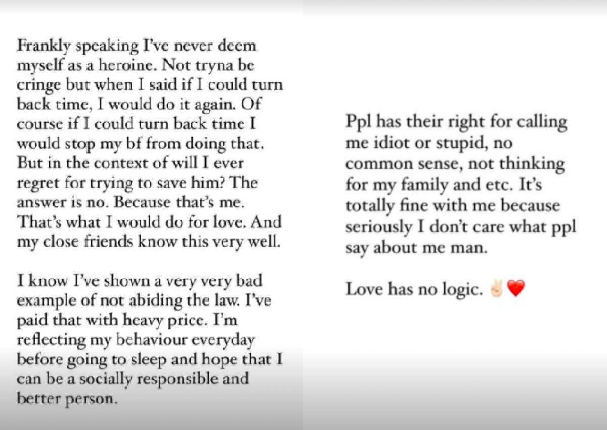 'I'm reflecting every day': Raybe Oh says she paid heavy price for ...