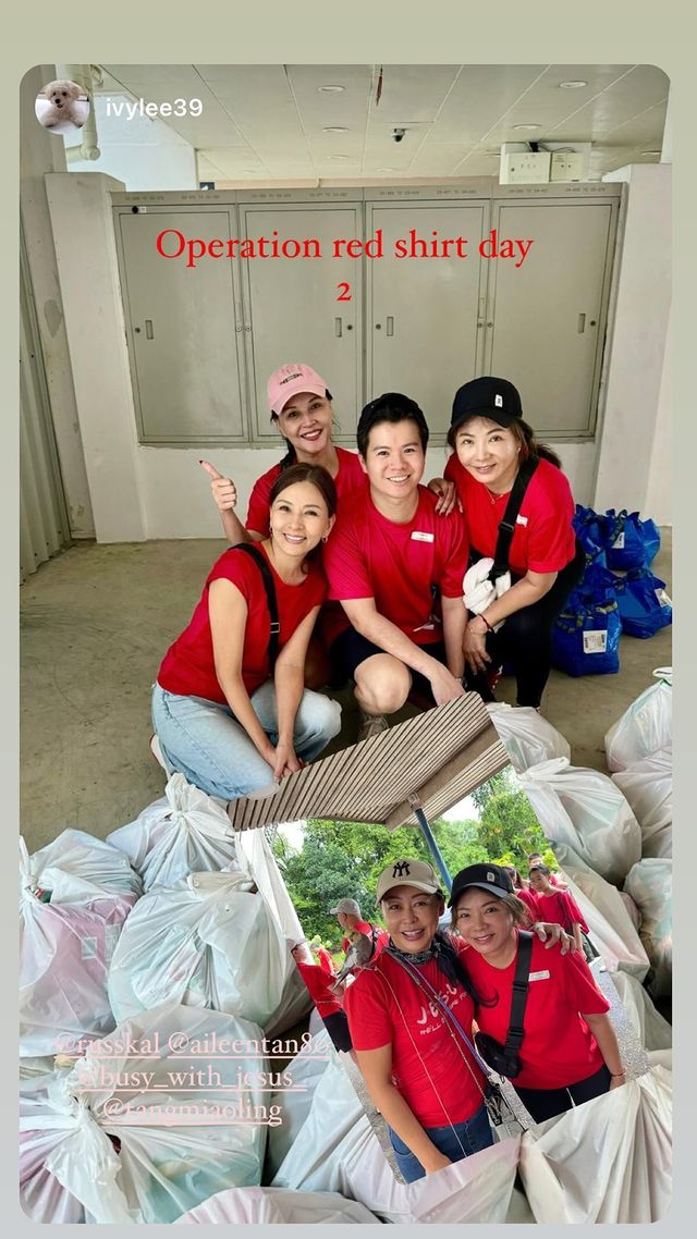 Aileen Tan, Jason Oh, Tang Miaoling and Cassandra See volunteer for ...