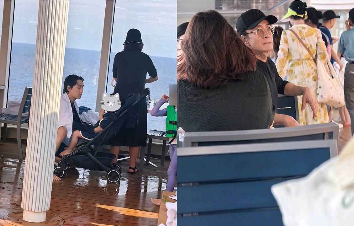 Bae Yong-joon, Park Shin-hye and their families spotted on Disney ...