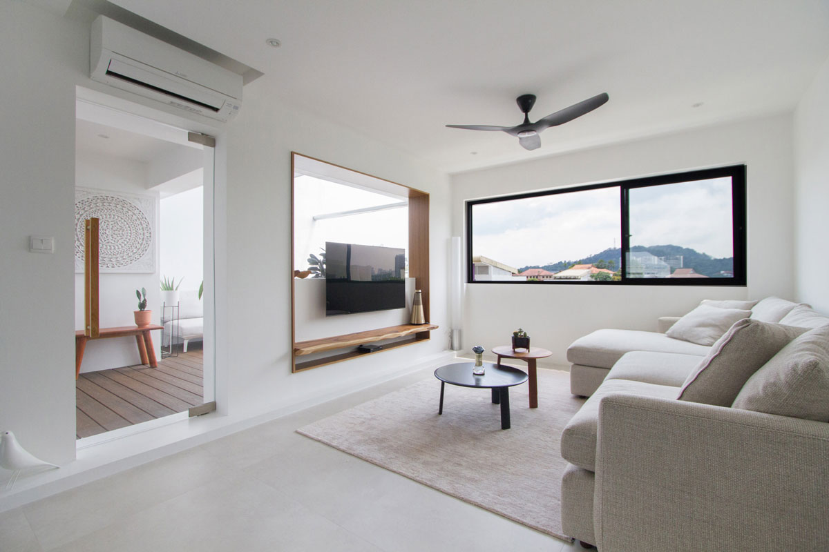 10 practical TV feature wall designs in Singapore that look really good ...