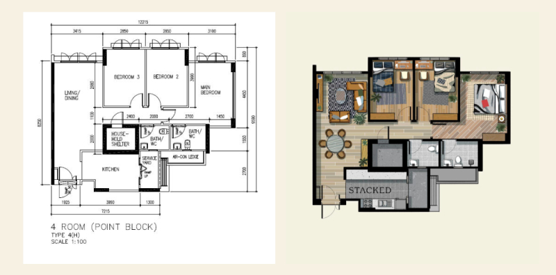 5 interesting 4-room HDB layout ideas to utilise your space better ...