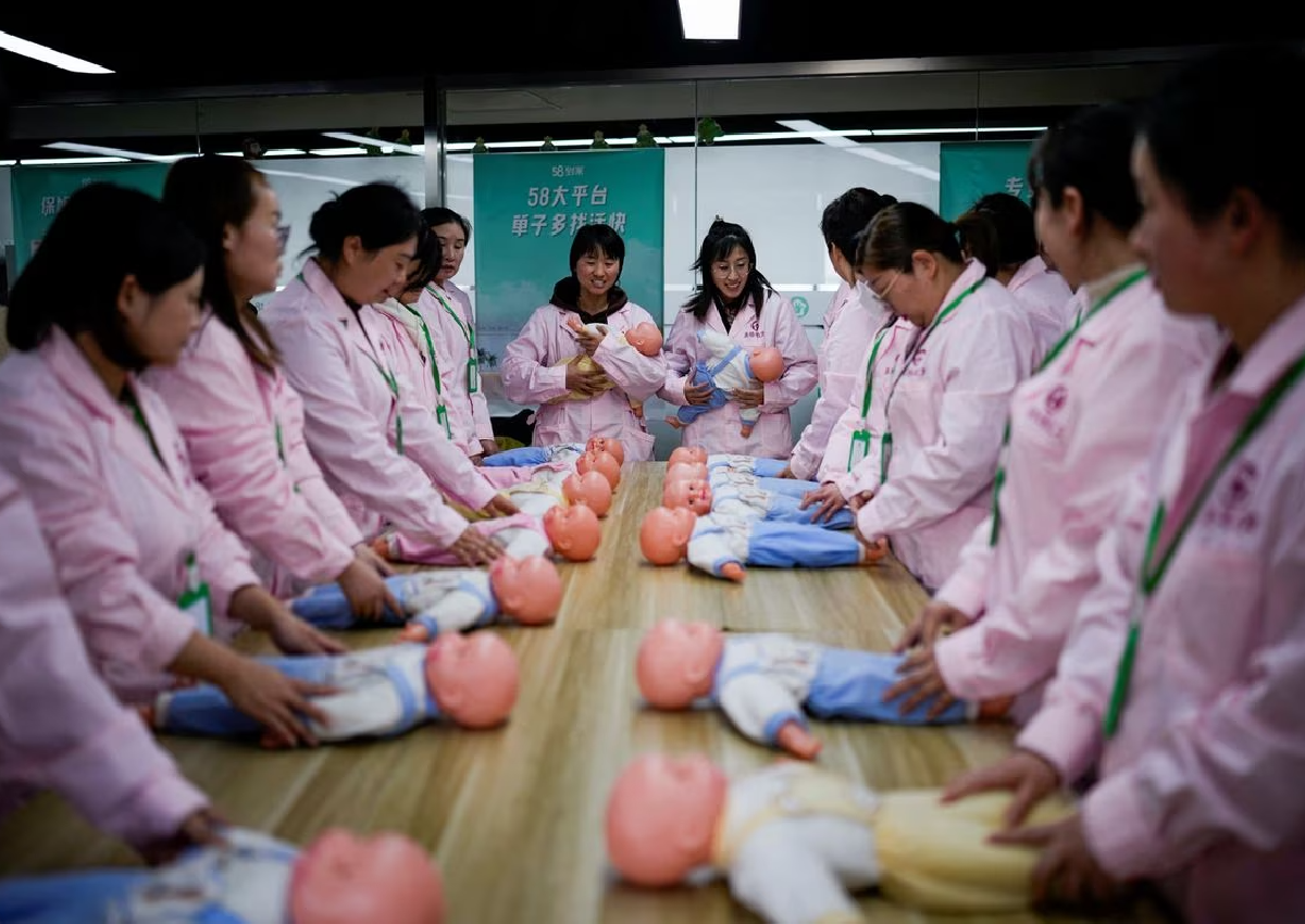 Need a nanny? Chinese school trains women to take care of newborns ...