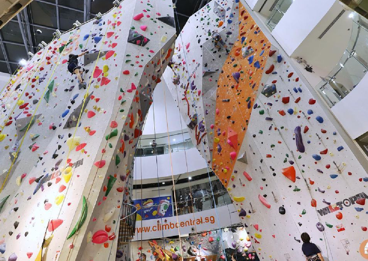 Malls of Singapore: Level up your rock-climbing and bouldering skills ...
