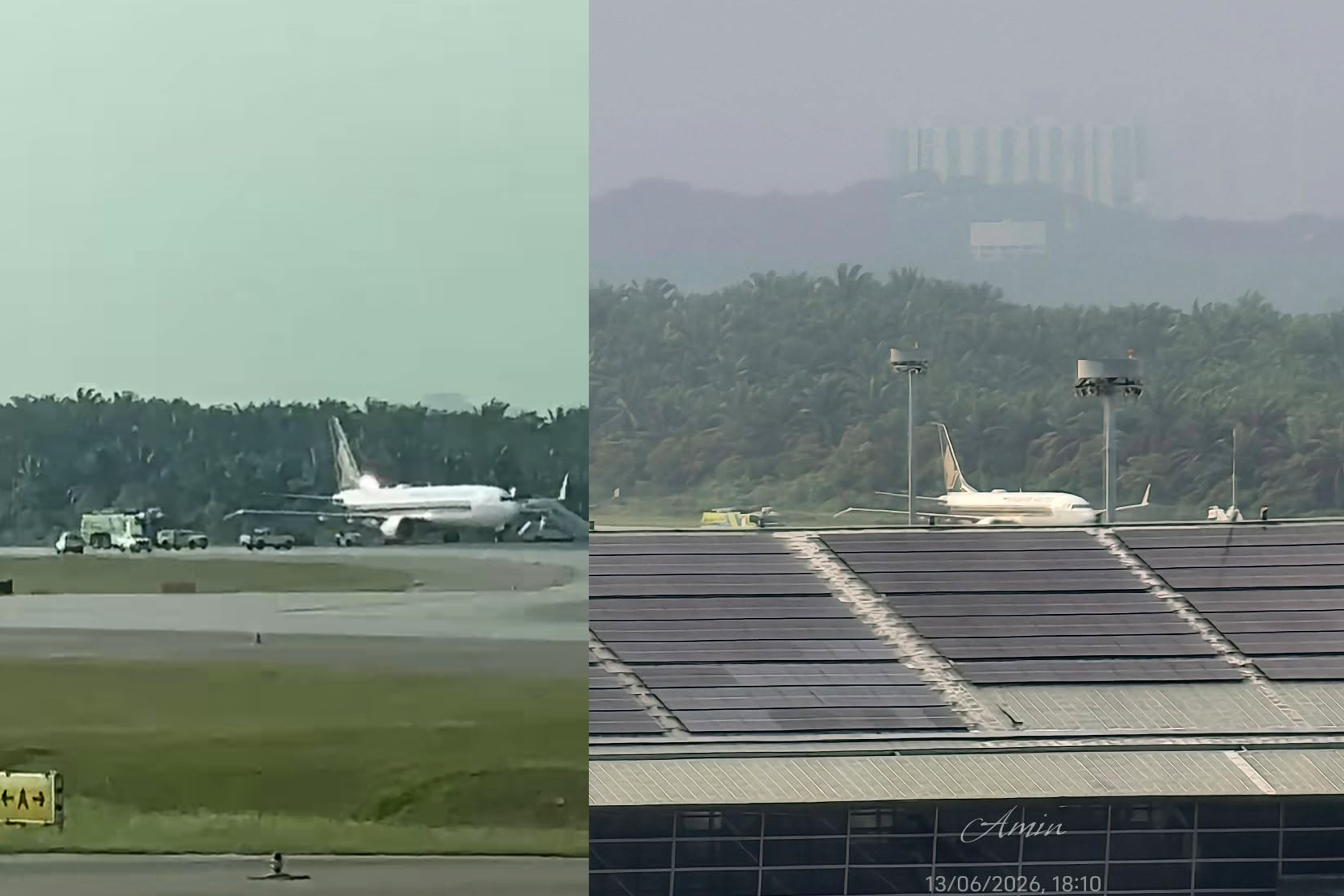 Singapore Airlines plane suffers burst tyres at KL airport, runway ...