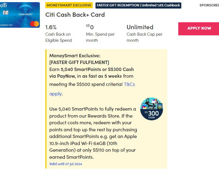 Best credit card promotion in Singapore (July to September 2024 ...