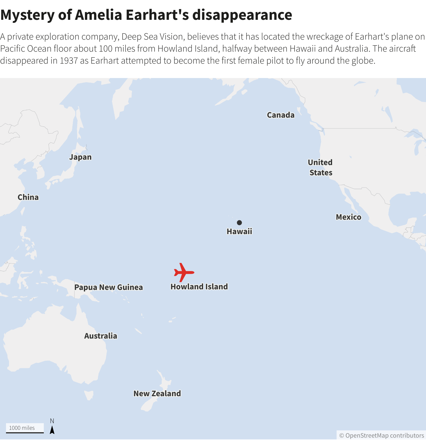 Explorer may have found wreckage of Amelia Earhart's plane in Pacific ...
