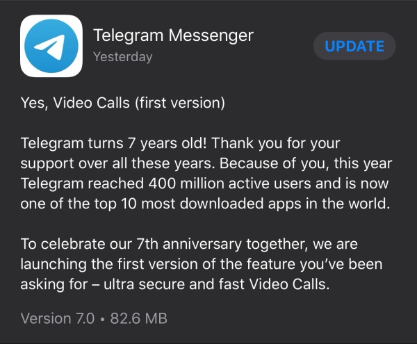 Telegram adds video call support to Android and iOS apps, Digital News ... Telegram adds video call support to Android and iOS apps, Digital News ...