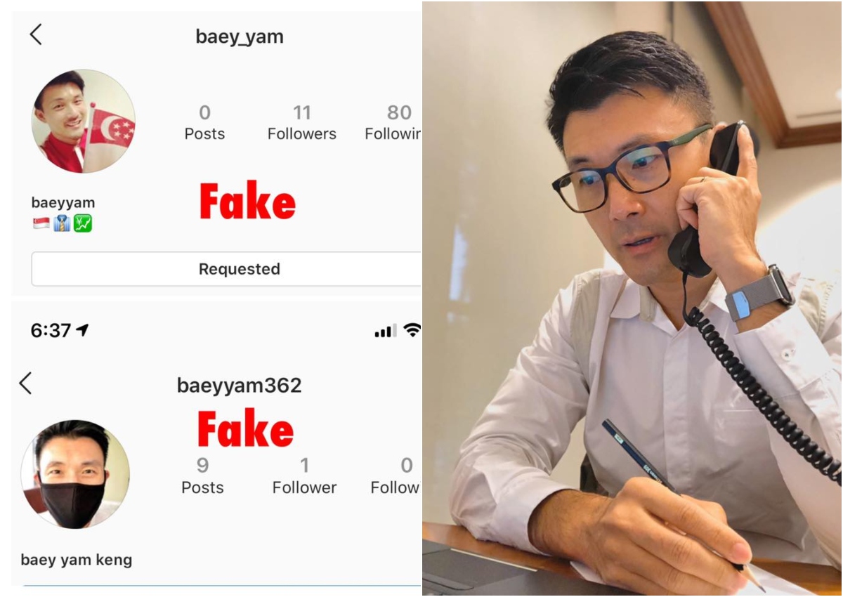 Baey Yam Keng asking for your bank account details? MP warns of impostor social media accounts ...