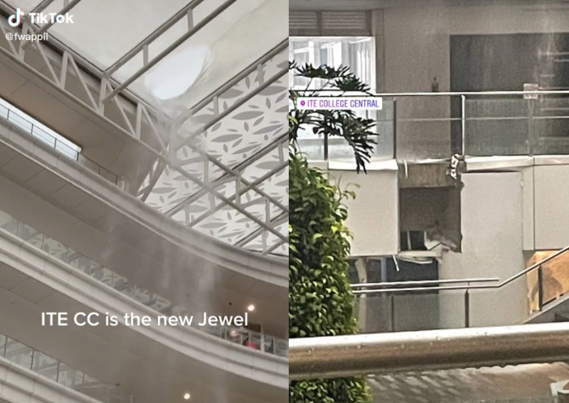 Parts of ITE College Central roof collapse, 2 people taken to hospital ...