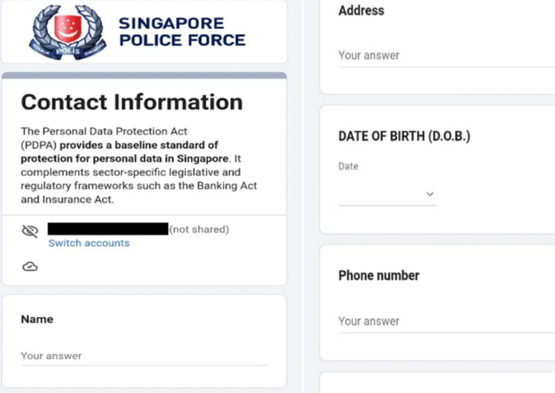 New scam lures victims to make police report using fake Google form ...