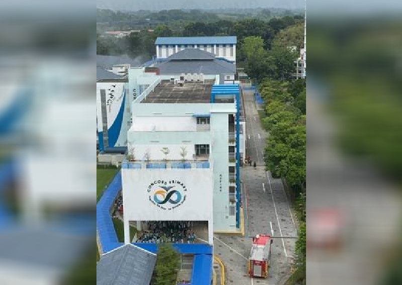 Fire breaks out at Concord Primary School in Choa Chu Kang, 1,400 ...