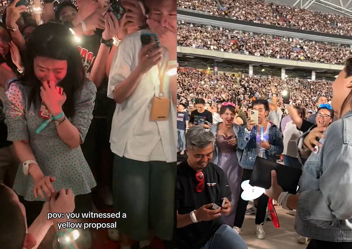 You know I love you so: Marriage proposals during Coldplay's Singapore ...