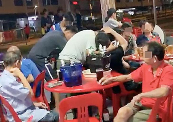 5 men involved in Woodlands coffee shop fight arrested for rioting ...