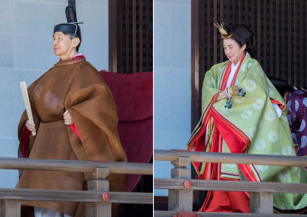 Donning elaborate robes, Japan's new imperial couple hold Shinto rite ...