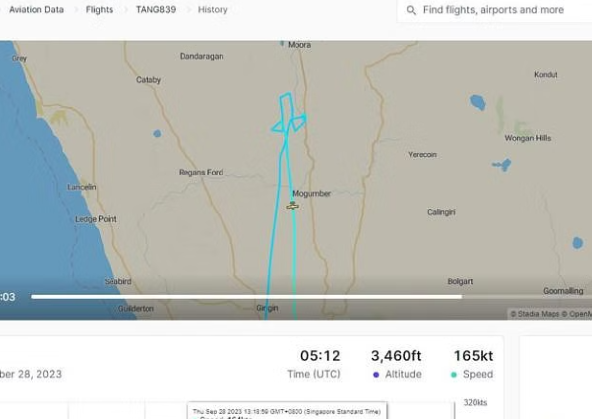 Singapore Air Force plane catches attention after flight pattern ...