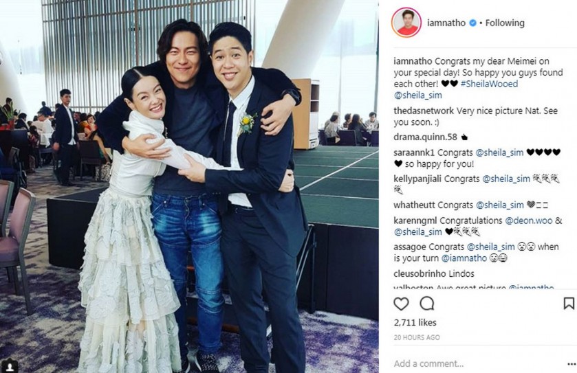 Actress-model Sheila Sim weds banker Deon Woo in intimate celebration ...
