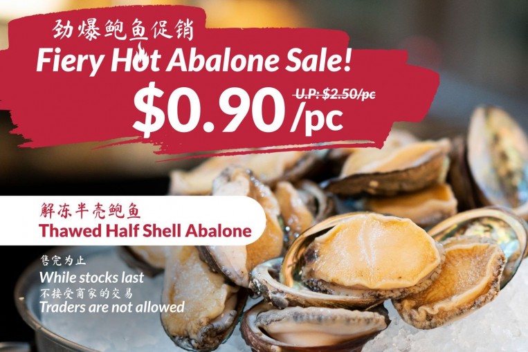Get 90-cent abalone at NTUC FairPrice while stocks last, Lifestyle News ...