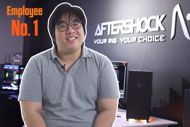 All work, all play: Aftershock PC founder games with his staff after ...