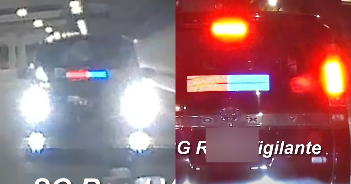 Police or not? Driver confused after giving way to Toyota MPV with red ...
