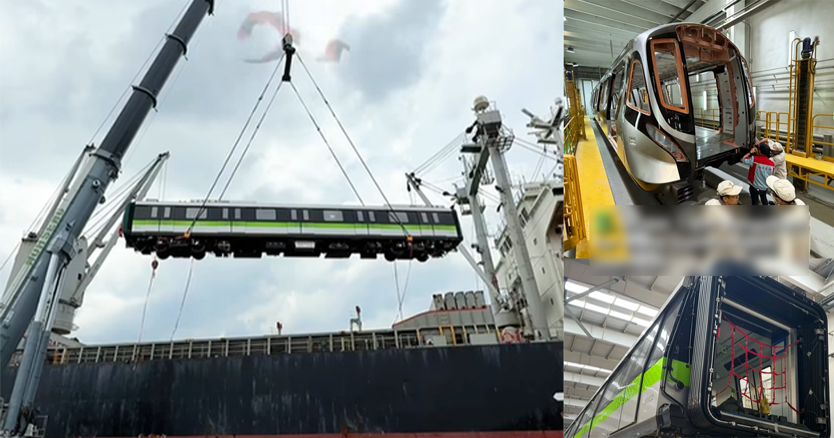 First Cross Island Line train arrives in Singapore , Singapore News ...