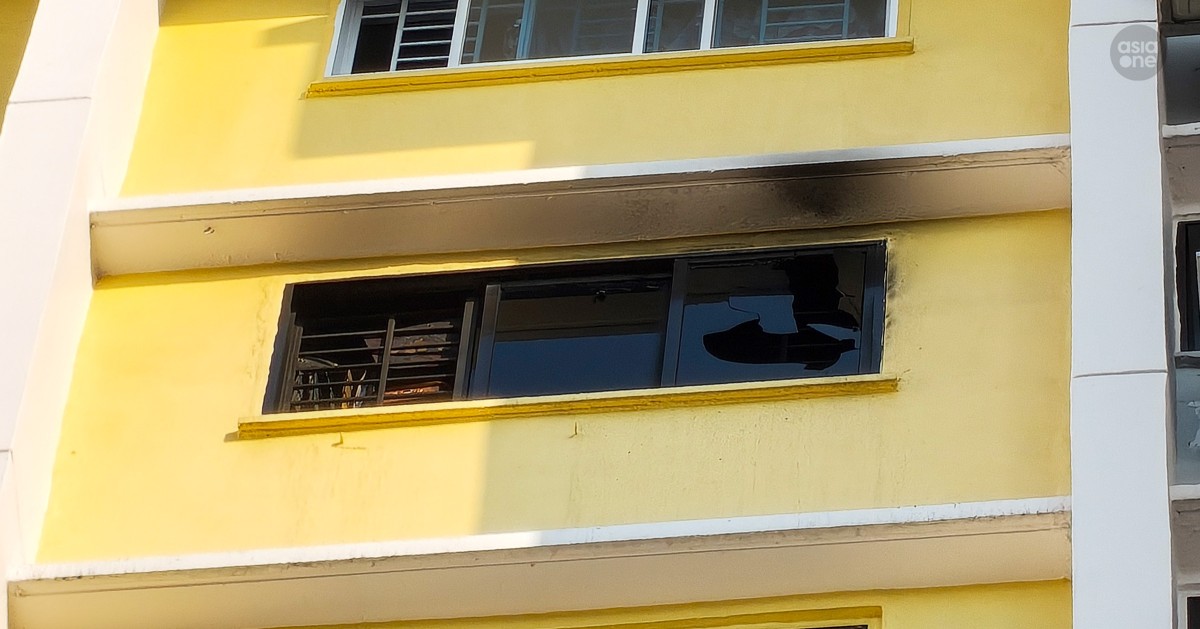 Fire breaks out in bedroom of Yishun HDB flat, window panel breaks ...