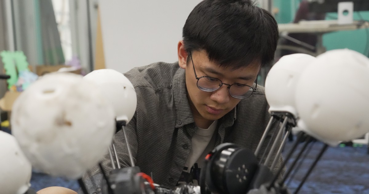 Introducing Argus, a robot with 20 legs and eyes built to move and see ...